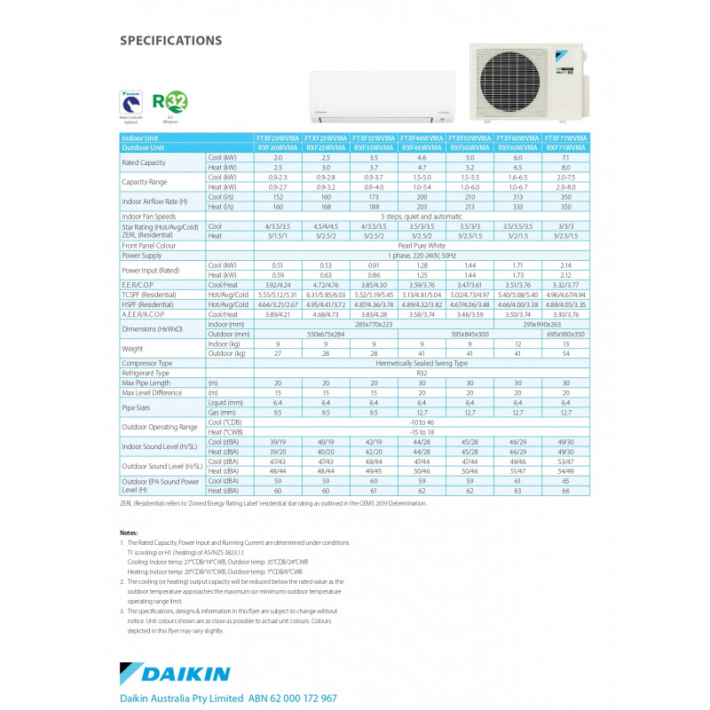 Daikin 7.1 kW Reverse Cycle Split System