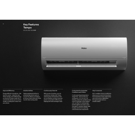 Haier 3.5 kW Tempo Wall-Mounted Inverter Split System