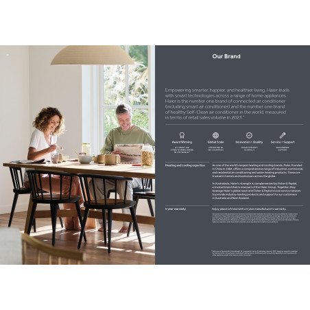 Haier 7.0 kW Pinnacle Wall-Mounted Inverter Split System