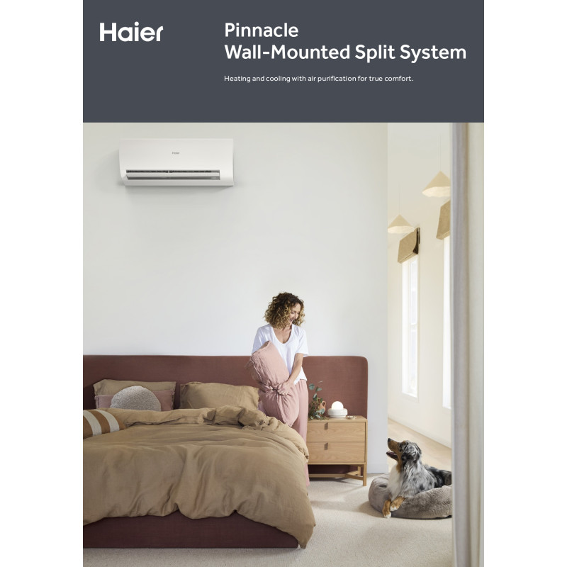 Haier 9.0 kW Pinnacle Wall-Mounted Inverter Split System